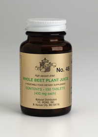 VIT-RA-TOX #48 Whole Beet Plant Juice Tablets | RAWMart